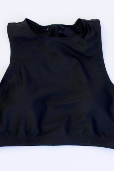 Hello Bombshell Top | Black – Coral Reef Swim